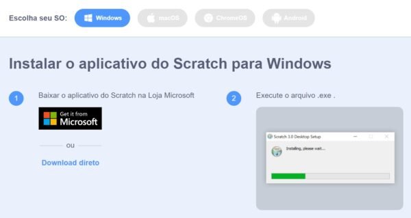 Como fazer download do Scratch
